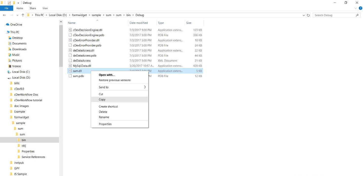 Simple Form Widget - Example 1 - FlowWright