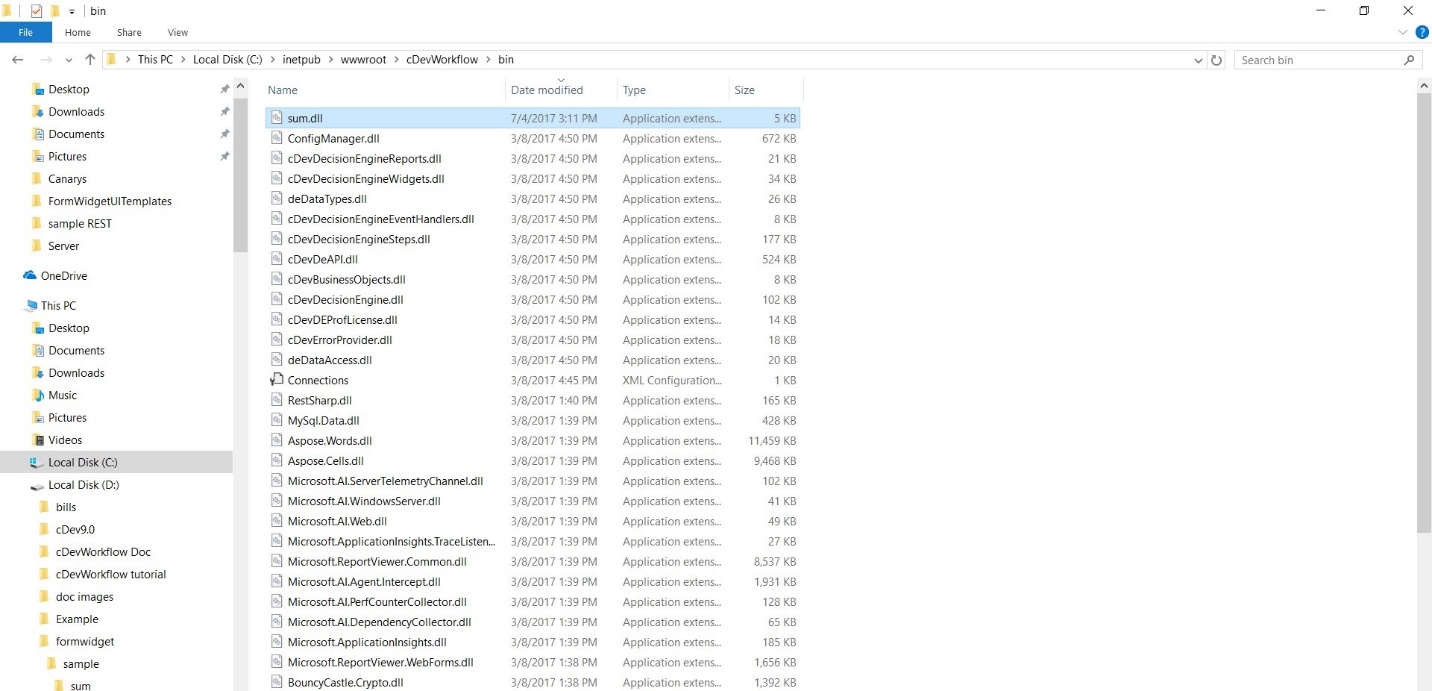 Simple Form Widget - Example 1 - FlowWright