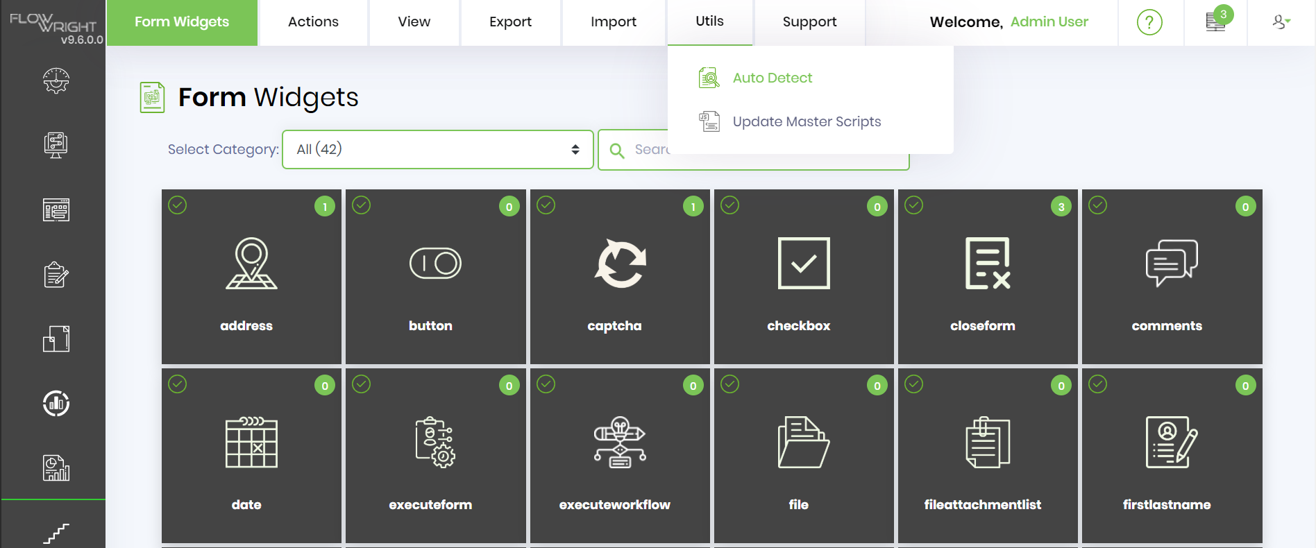 Simple Form Widget - Example 2 - FlowWright