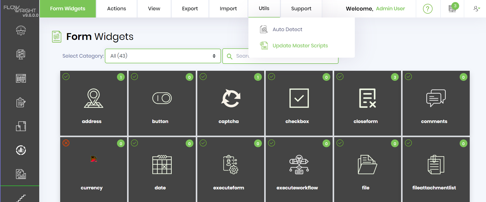Simple Form Widget - Example 2 - FlowWright