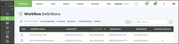 BPM Import Export Workflow Steps - FlowWright