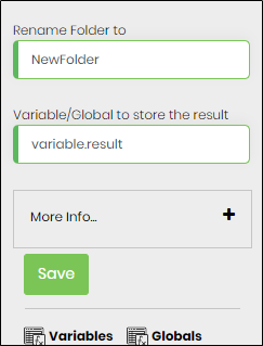 BoxRenameFolder Step - FlowWright