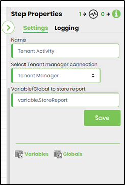clsGenerateTenantActivity Step - FlowWright