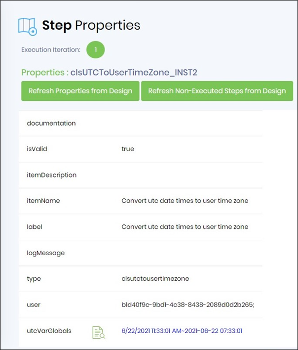 clsUTCToUserTimeZone Step - FlowWright