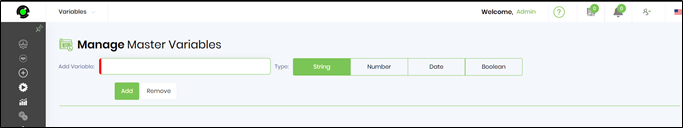 Manage Master Variables - FlowWright
