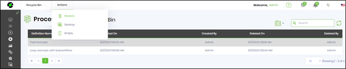 Recycle bin - FlowWright