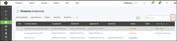 Create a new process instance - FlowWright