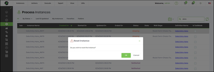 Create a new process instance - FlowWright