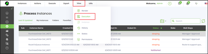 Render process instances - FlowWright