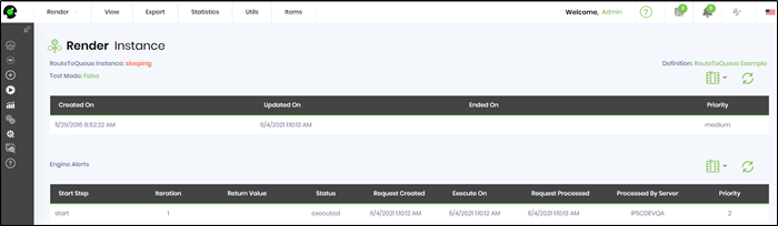 Render process instances - FlowWright