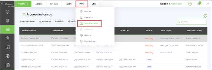 Sub-Workflows - FlowWright