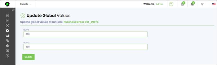 Update waiting process instance variables - FlowWright