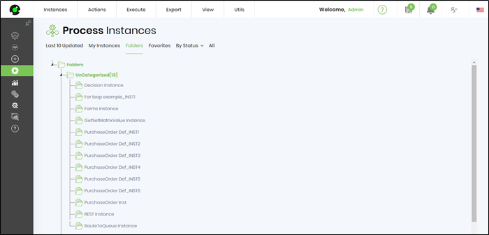 Process instance folders - FlowWright