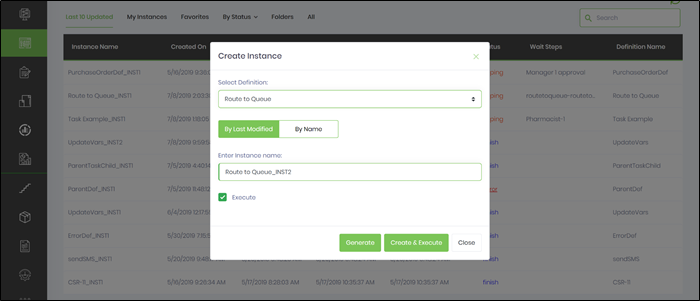 Process instance folders - FlowWright