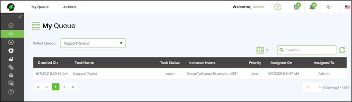 Queue assignment - FlowWright