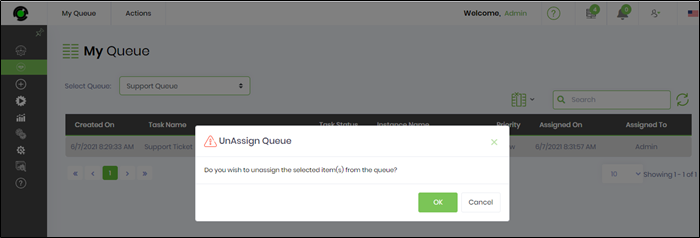 Queue assignment - FlowWright
