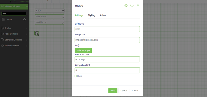 Image Control - FlowWright