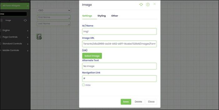 Image Control - FlowWright