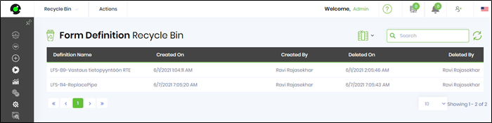 Recycle Bin - FlowWright