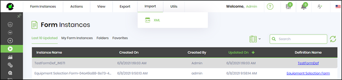 Export/Import form instance - FlowWright