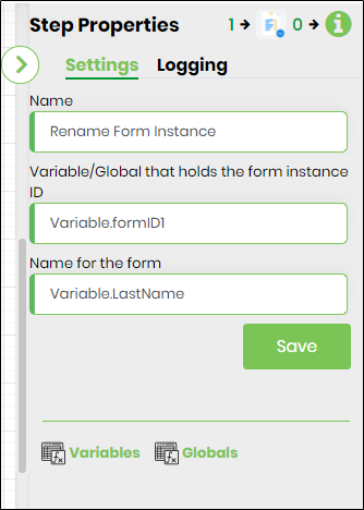 Renaming the process instance based on form field information - FlowWright