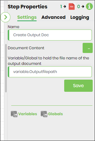 Generating PDF output documents from a process - FlowWright