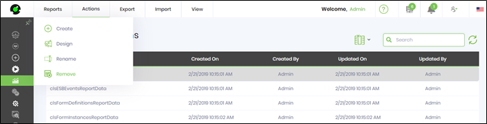 Remove report template - FlowWright