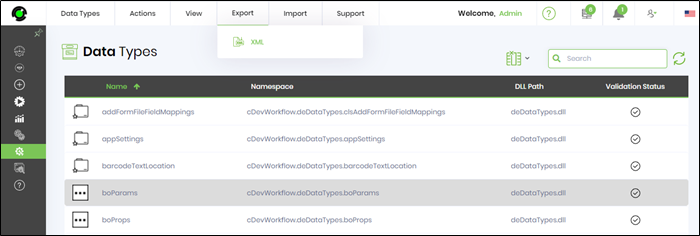 Data Type Operations - FlowWright