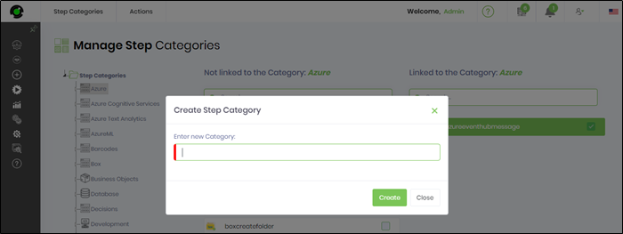 Creating a step category - FlowWright