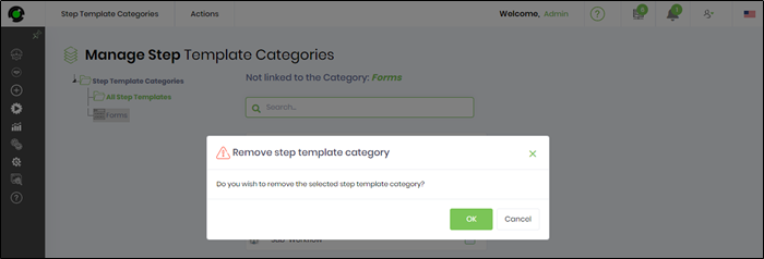 Delete template category - FlowWright