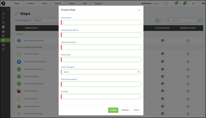 Creating a new step - FlowWright