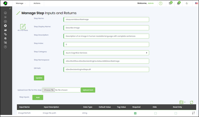 Update step metadata - FlowWright