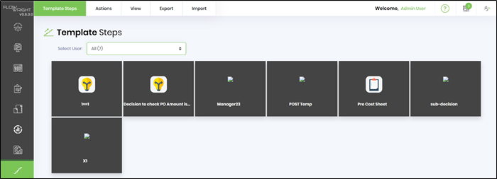 Template steps - FlowWright