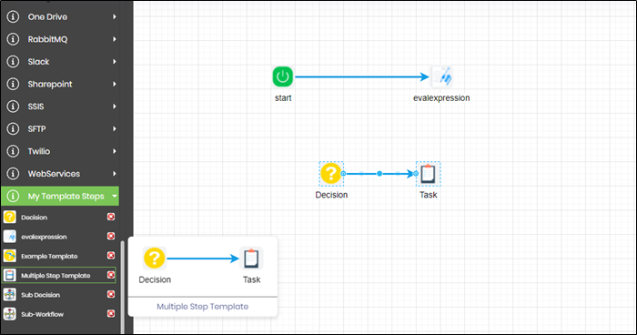 Template steps - FlowWright