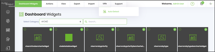Actions on Dashboard widgets - FlowWright
