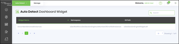 Actions on Dashboard widgets - FlowWright