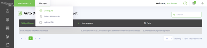 Actions on Dashboard widgets - FlowWright