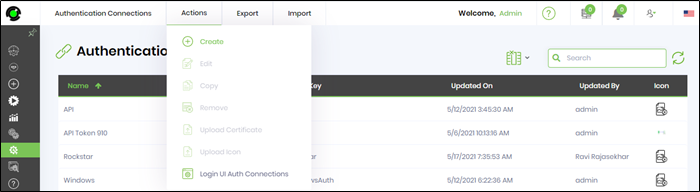 Create an Authentication Connection - FlowWright