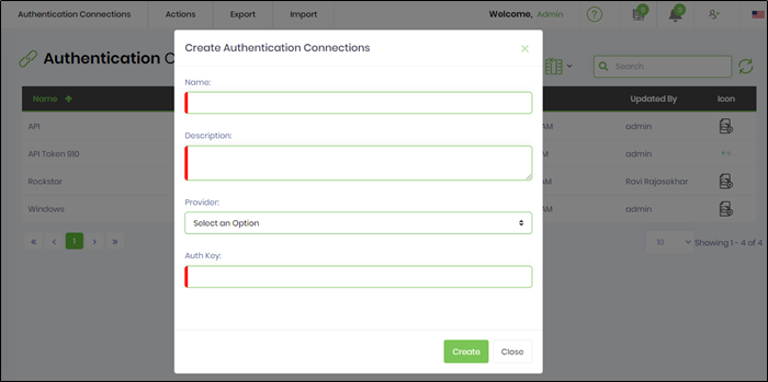 Create an Authentication Connection - FlowWright