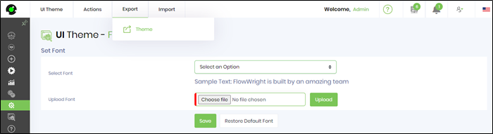 UI Theme - FlowWright