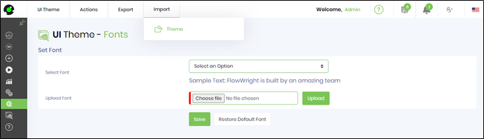 UI Theme - FlowWright