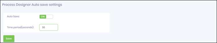 Process Designer settings - FlowWright