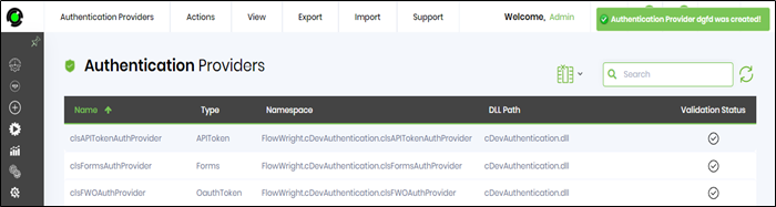 Authentication Providers - FlowWright