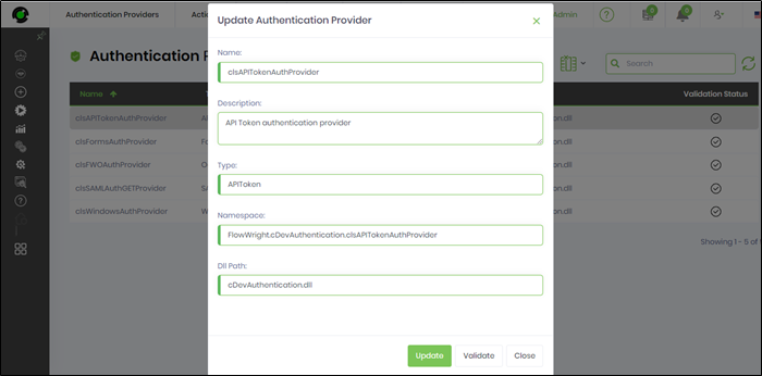 Authentication Providers - FlowWright