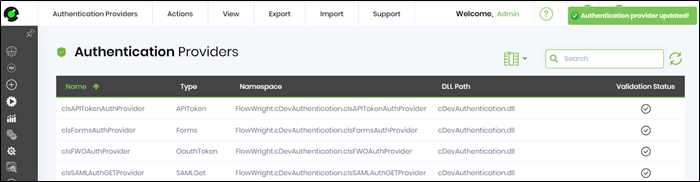 Authentication Providers - FlowWright