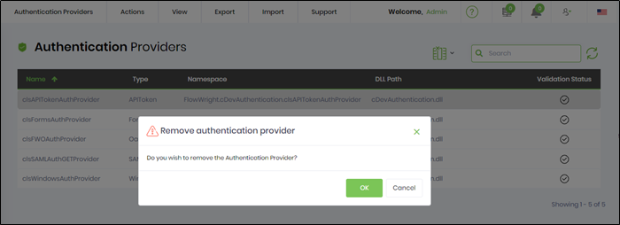 Authentication Providers - FlowWright