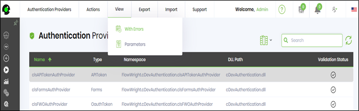 Authentication Providers - FlowWright
