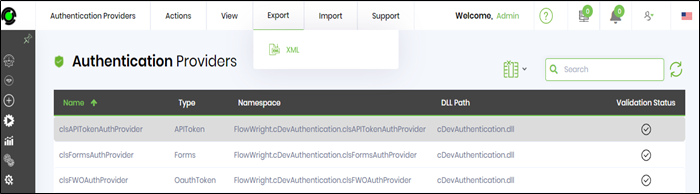 Authentication Providers - FlowWright