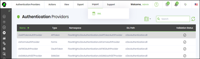 Authentication Providers - FlowWright