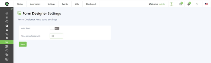 Forms Designer Settings - FlowWright